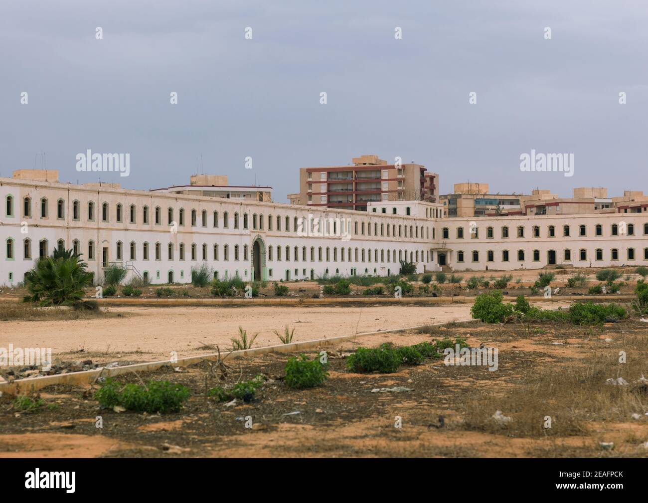 Italian colonial building, Cyrenaica, Benghazi, Libya Stock Photo - Alamy