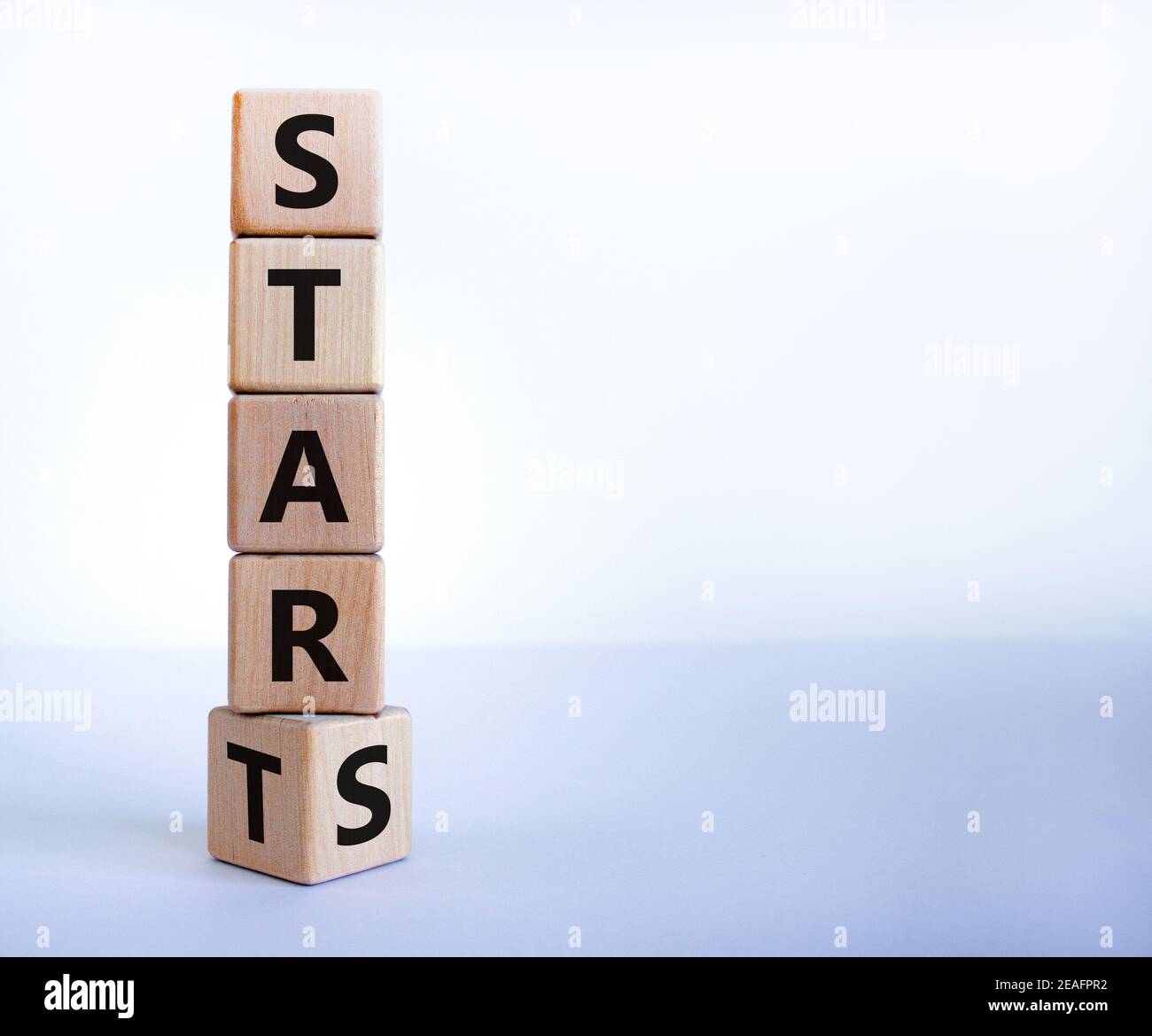 Start to stars symbol. Turned a wooden cube and changed the word 'start ...