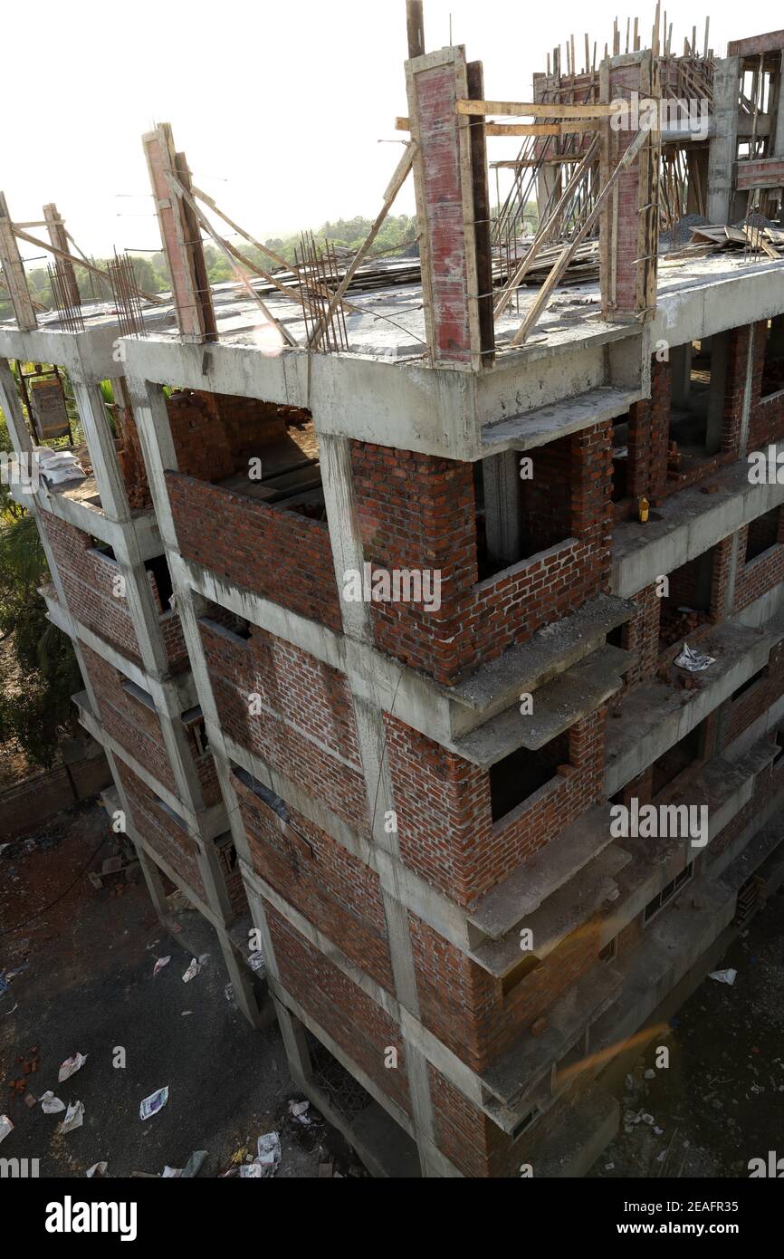 Arial view of a under construction building Stock Photo - Alamy