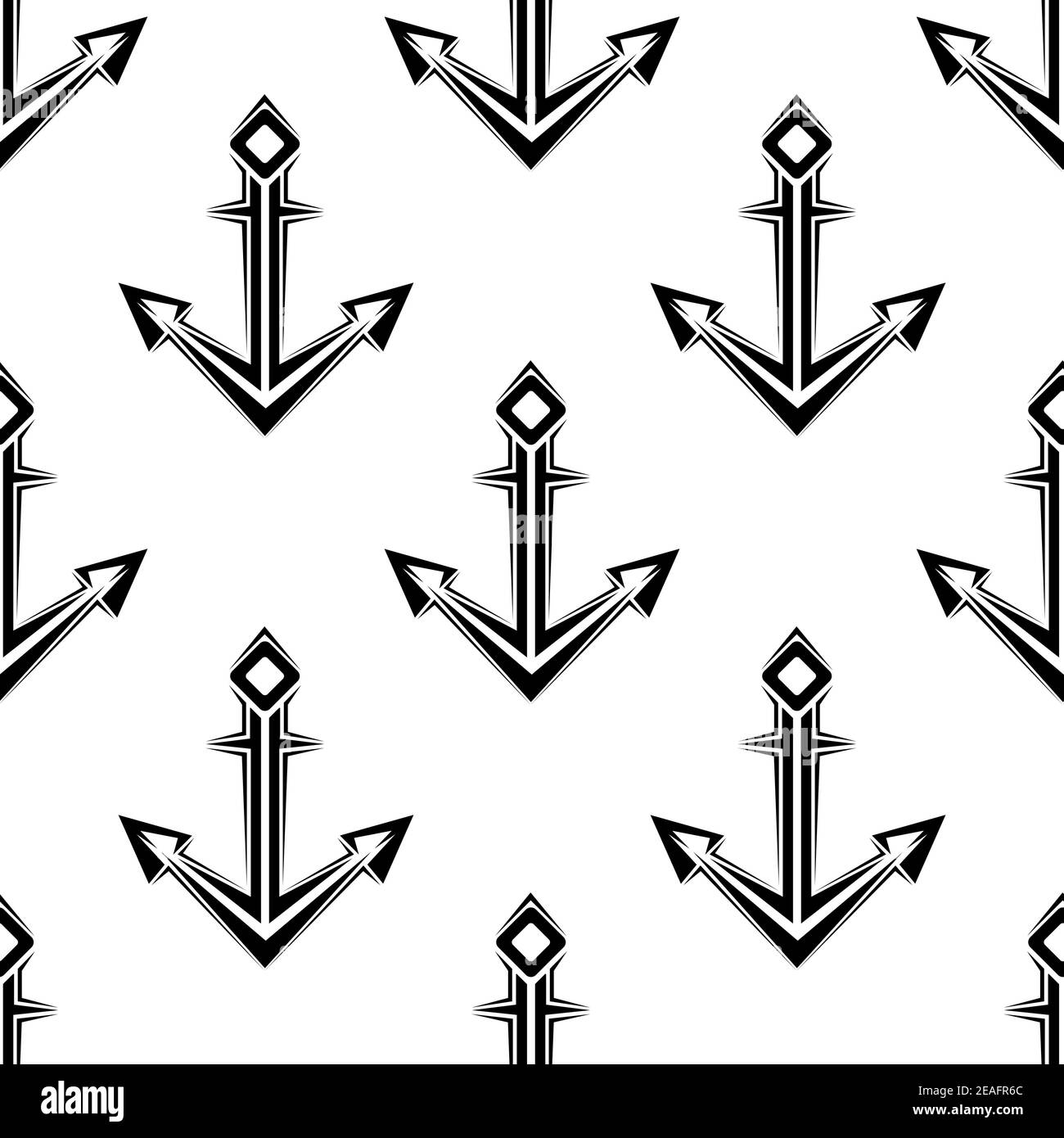 Sea anchor seamless pattern for background design Stock Vector Image ...