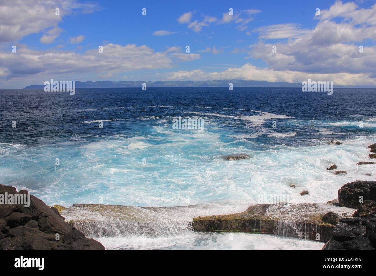 Azores natural swimming pool pico hi-res stock photography and images ...