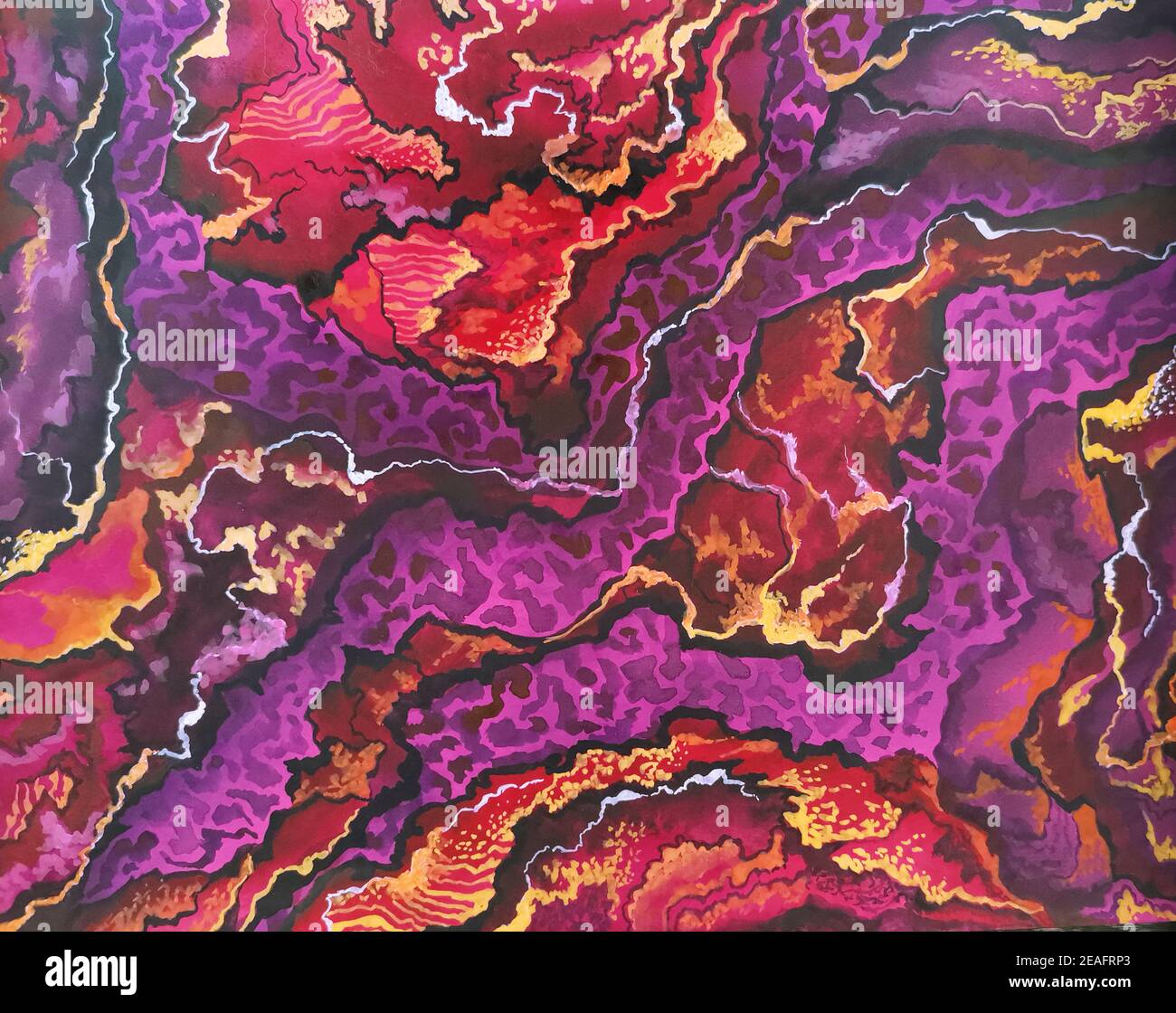 Watercolor gemstones texture. Dark pink emerald jewel stones. Texture ...