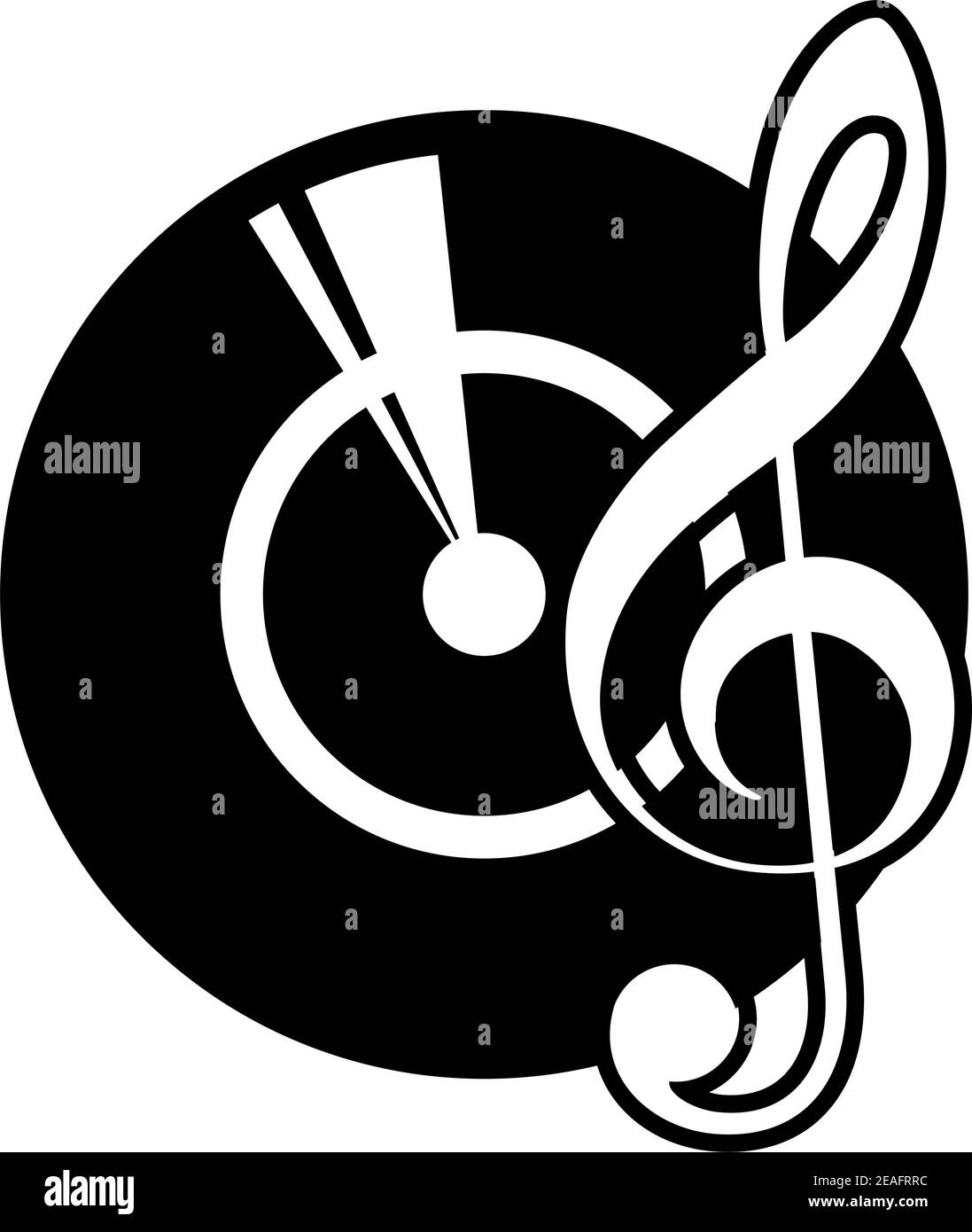 Cartoon vinyl record Black and White Stock Photos & Images - Alamy
