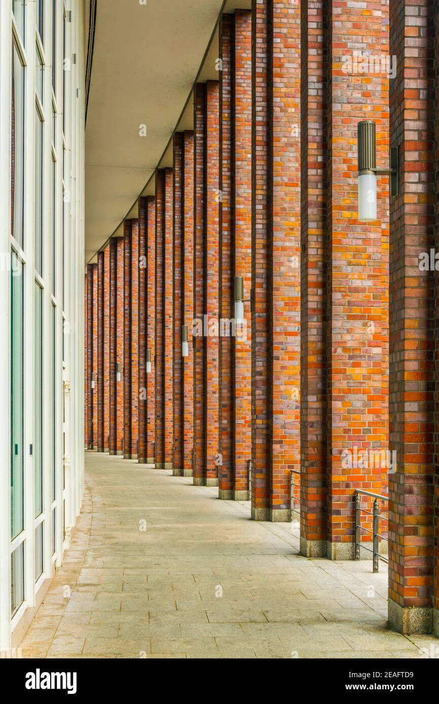 View of an arcade close to the alster channel in Hamburg, Germany Stock ...