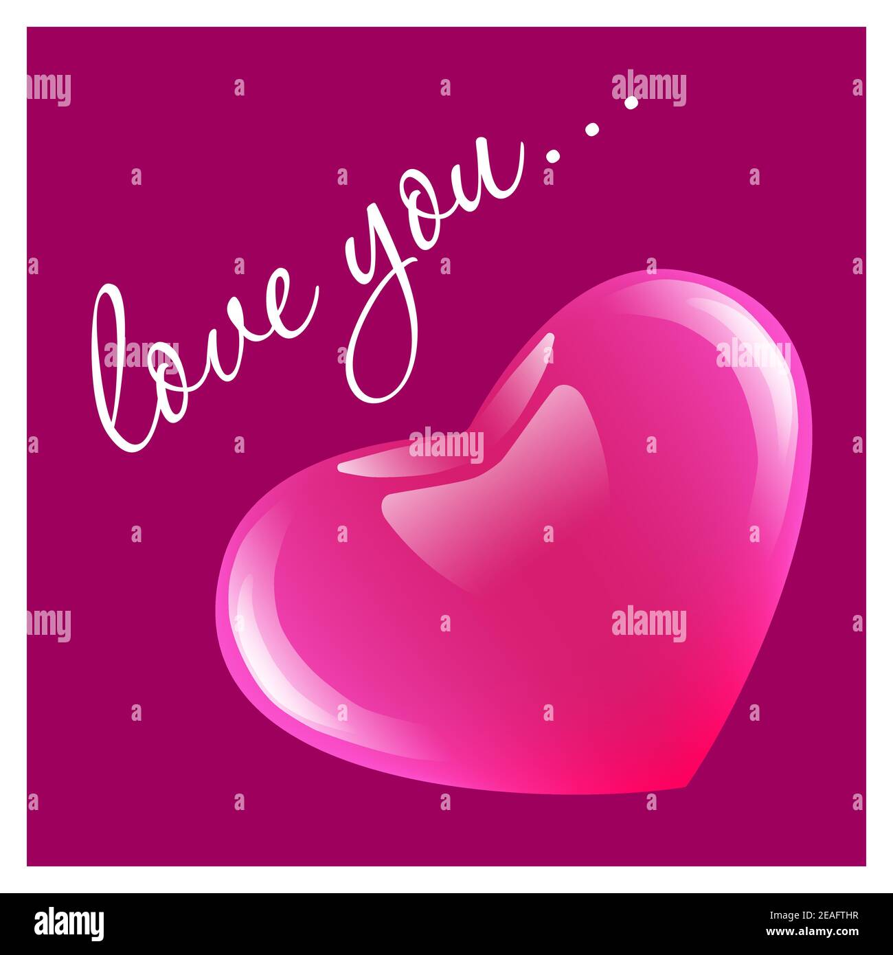 3d heart banner Stock Vector Images - Alamy