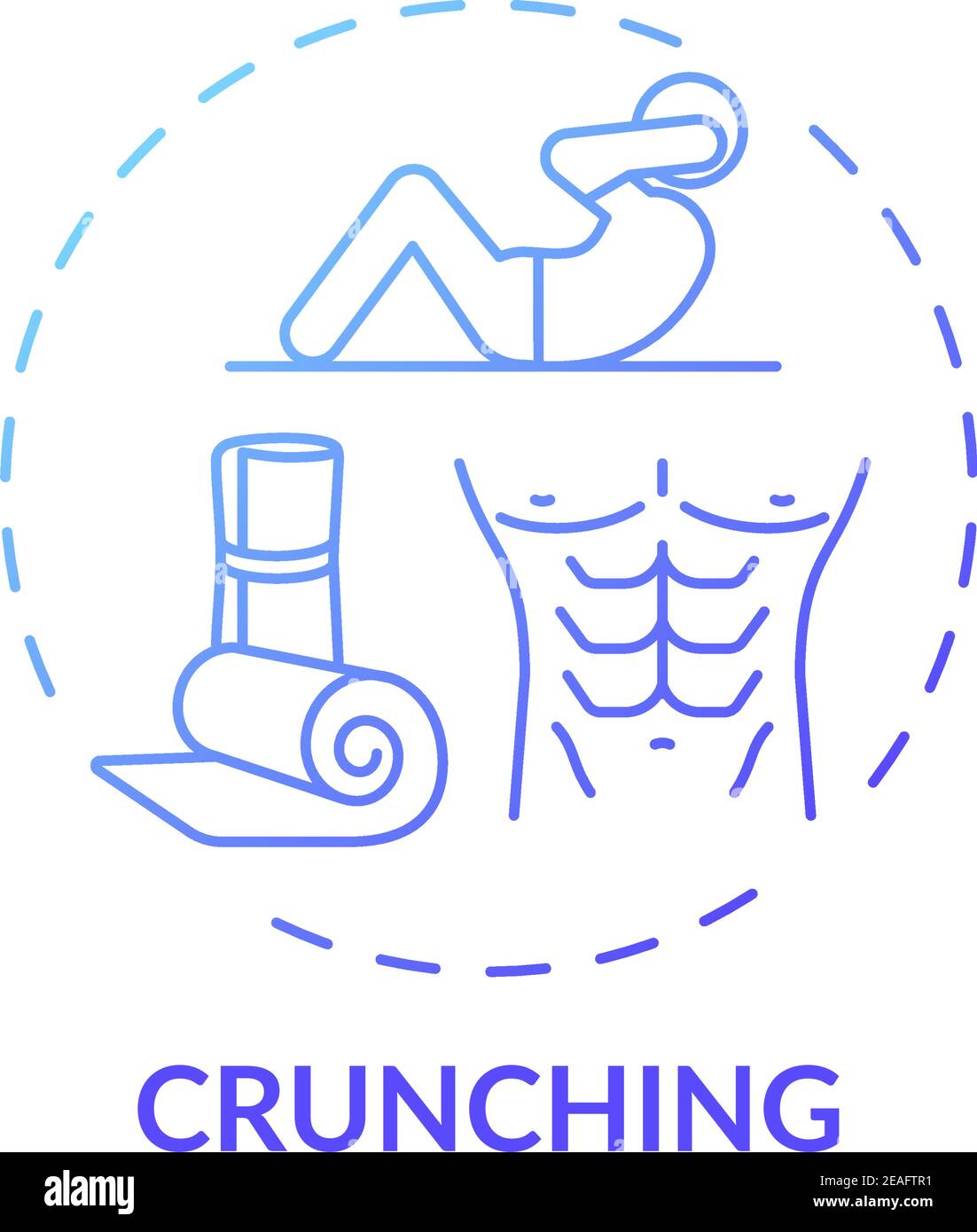 Crunching concept icon Stock Vector Image & Art - Alamy
