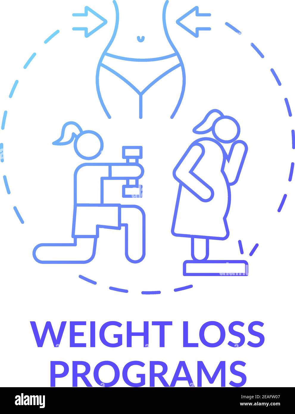 Weight loss programs concept icon Stock Vector Image & Art - Alamy