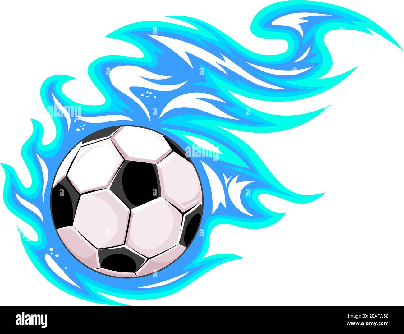 Blue Soccer Ball Clip Art Illustration Of Soccer Ball Icon | Colourbox