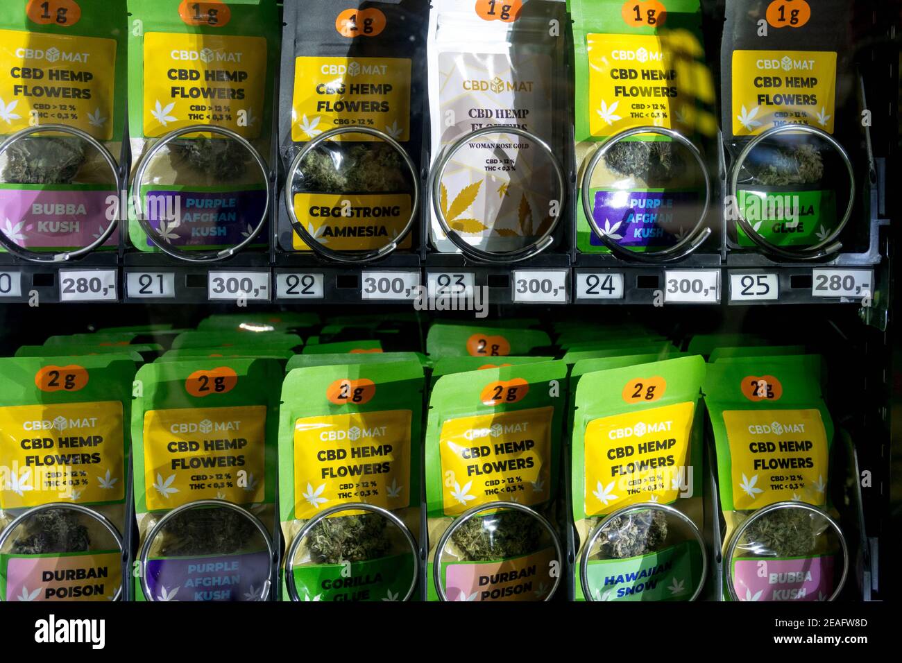 CBD Hemp flowers self service vending machine Stock Photo - Alamy