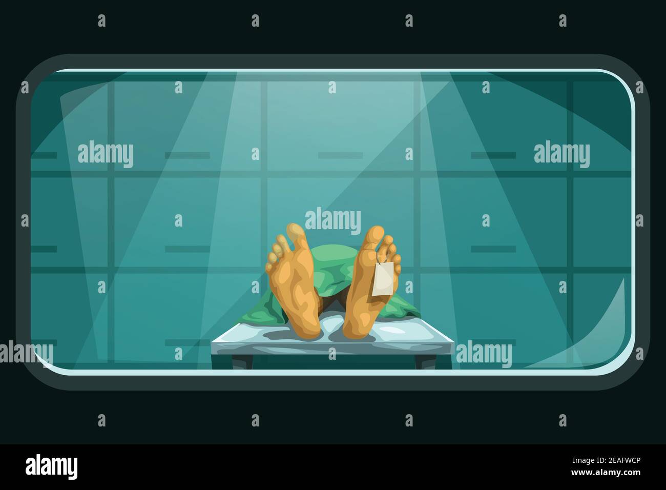 Dead body identification Stock Vector Images - Alamy