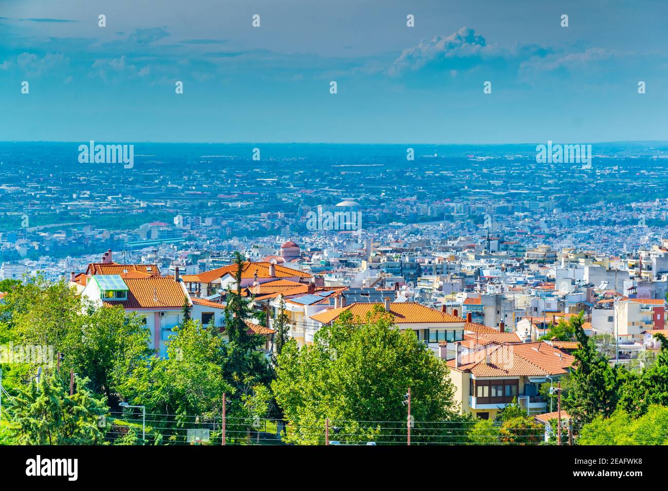 Suburb rooftop house city view hi-res stock photography and images - Alamy