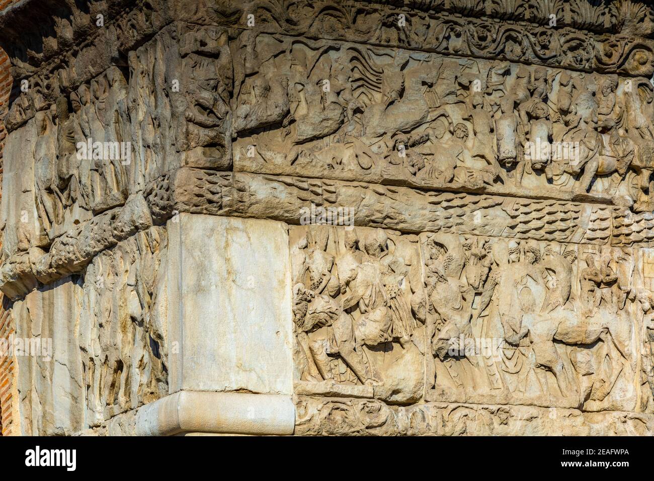 Detail of Galerius arch in Thessaloniki Stock Photo - Alamy