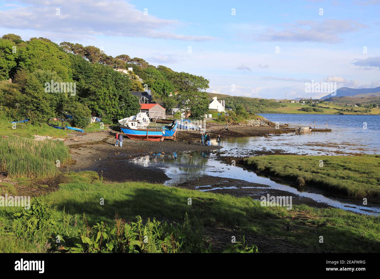 Loch Portree at Portree Isle of Skye Scotland Stock Photo - Alamy