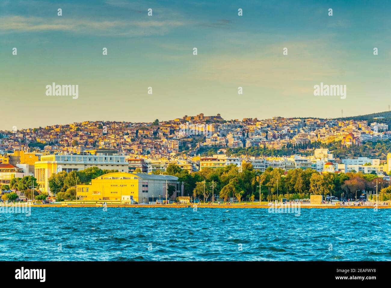 seaside promenade in Thessaloniki, Greece Stock Photo - Alamy