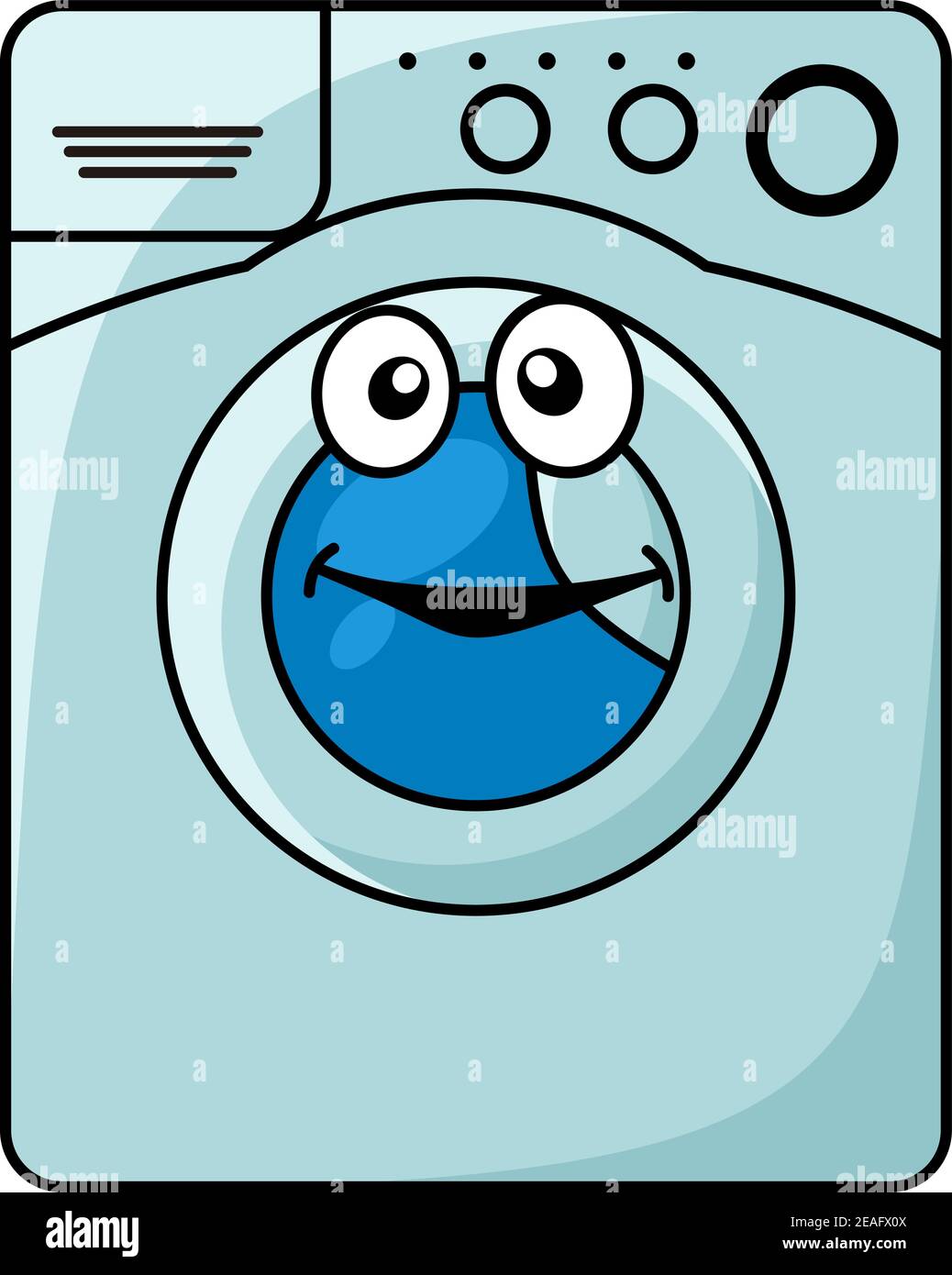 Cartoon Washing Machine Home Appliance High Resolution Stock ...