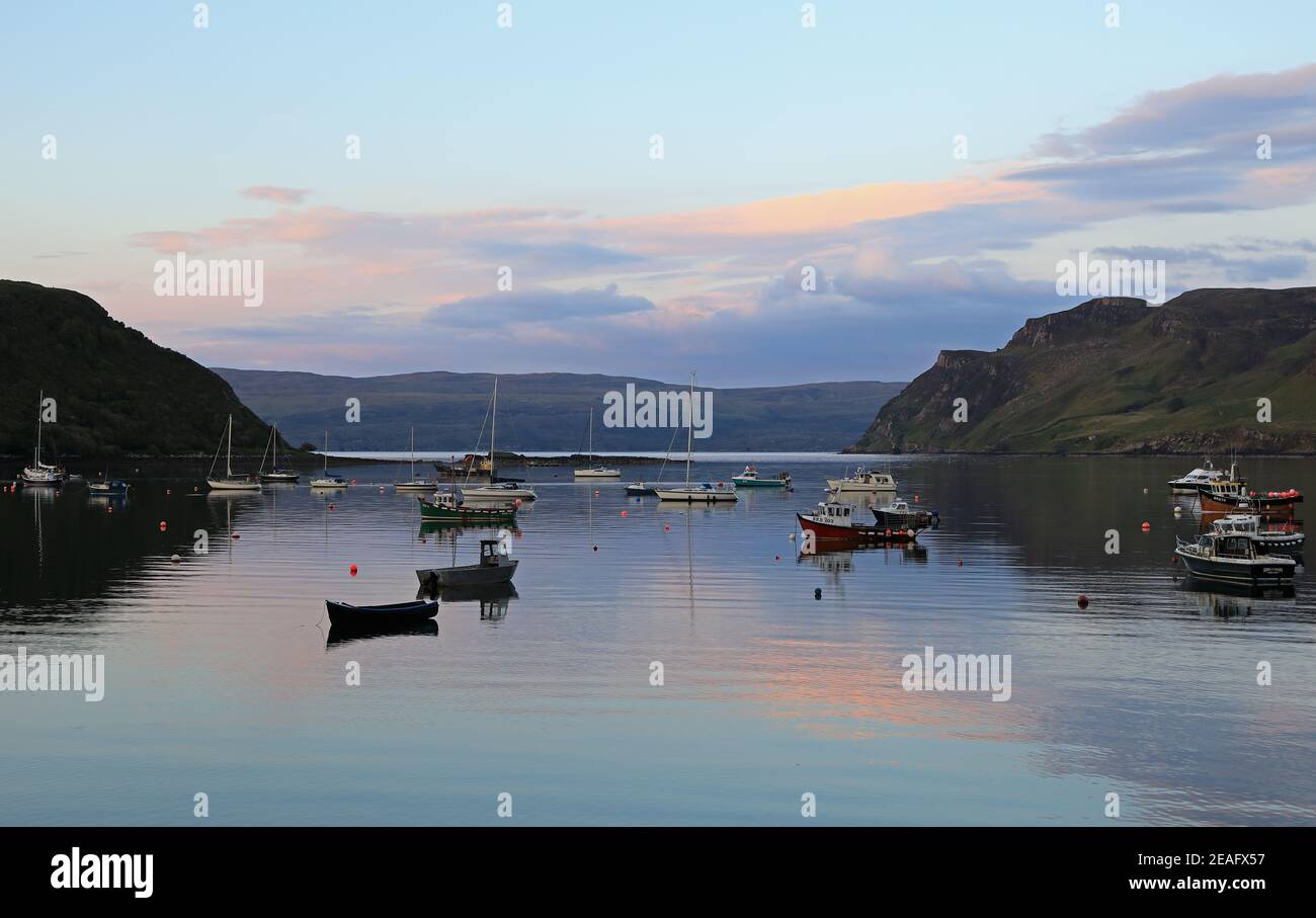 Loch Portree at Portree Isle of Skye Scotland Stock Photo - Alamy Loch Portree at Portree Isle of Skye Scotland Stock Photo - Alamy