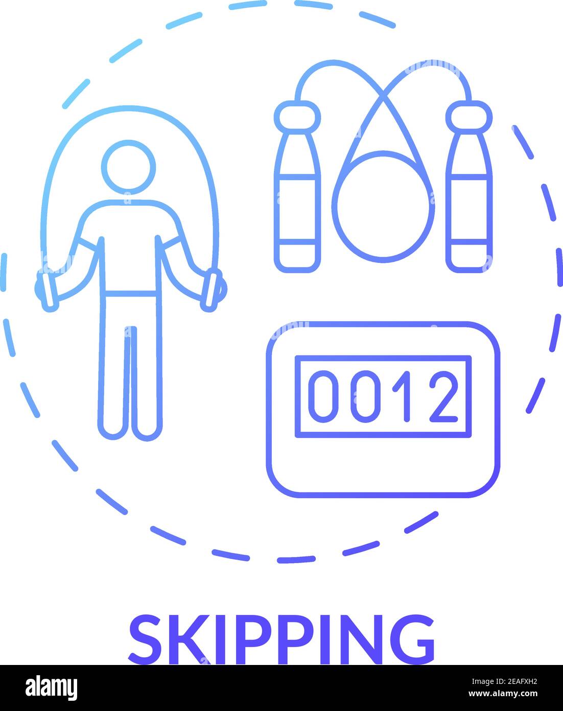 Skipping concept icon Stock Vector Image & Art - Alamy