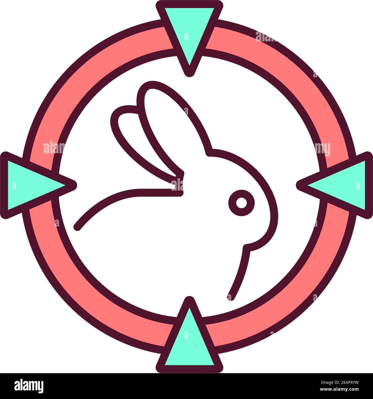 Hunting RGB color icon Stock Vector Image & Art - Alamy