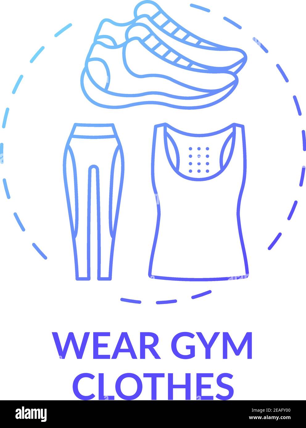 Wearing gym clothes concept icon Stock Vector Image & Art - Alamy