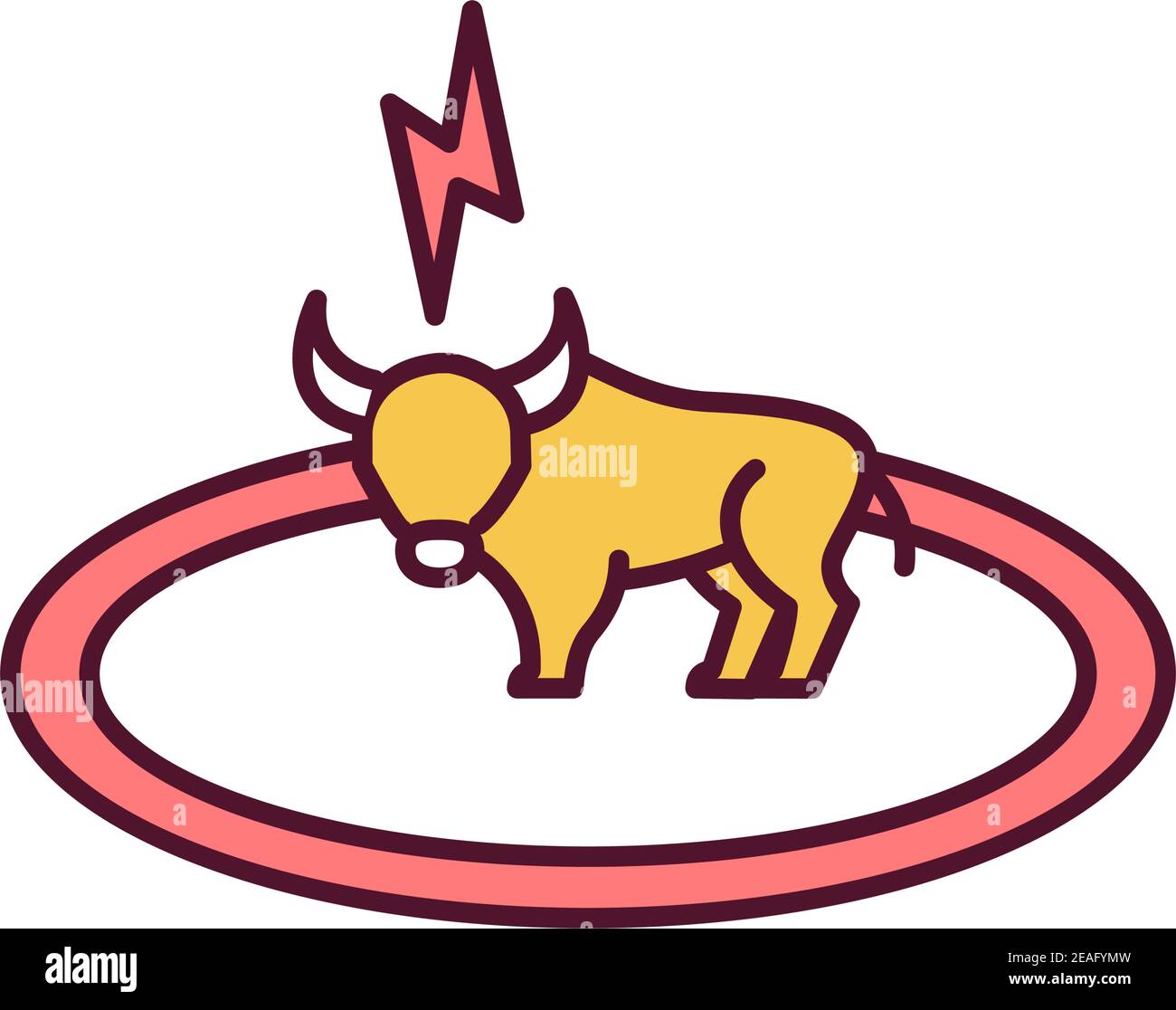 Bull charge spain hi-res stock photography and images - Alamy