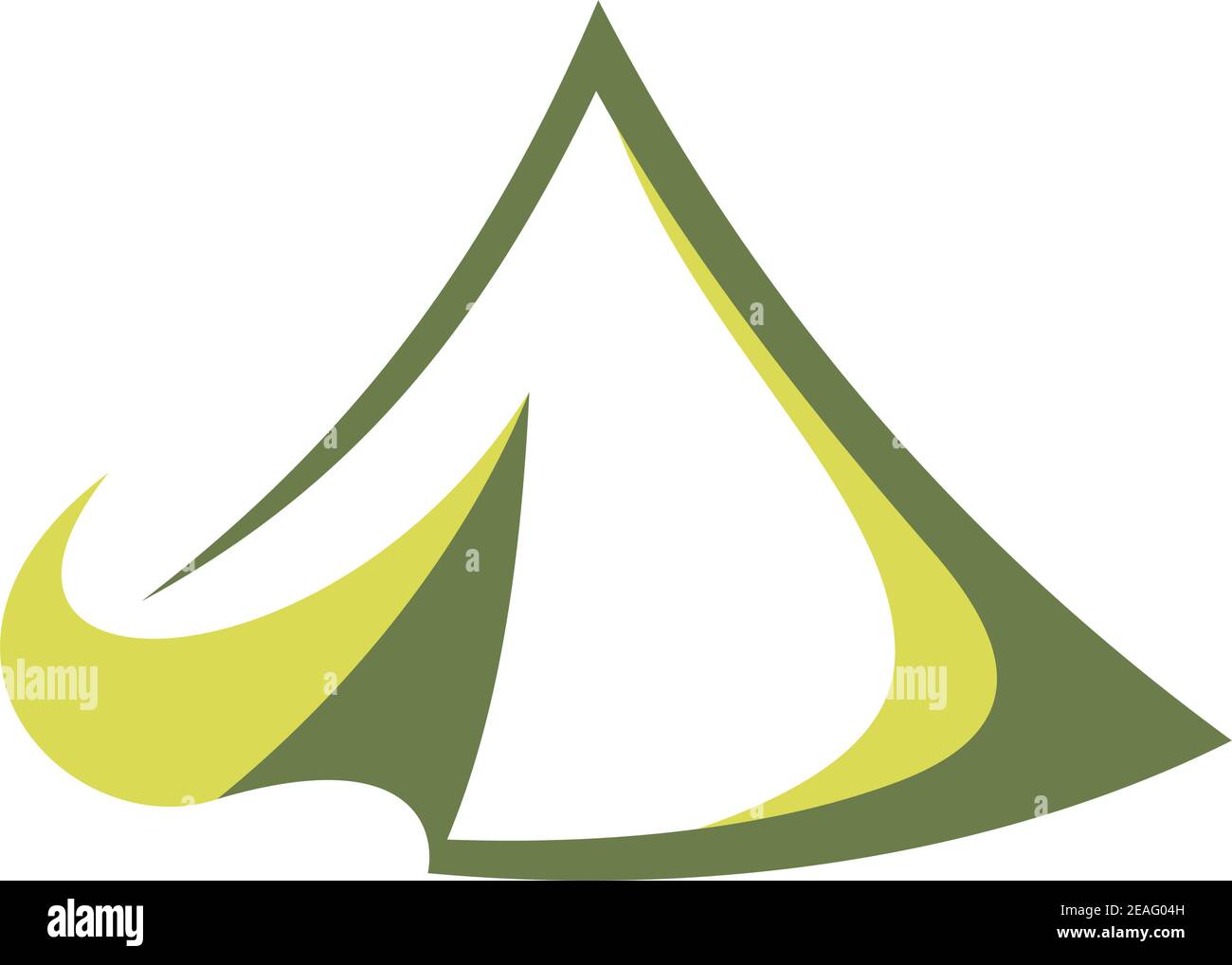 White tent in green Cut Out Stock Images & Pictures - Alamy