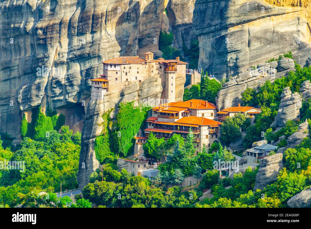 Monastery of Roussanou at Meteora, Greece Stock Photo - Alamy