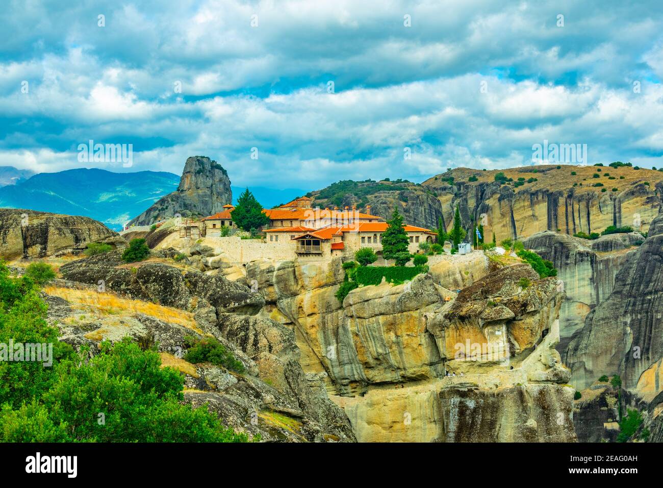 Holy trinity monastery of Meteora, Greece Stock Photo - Alamy