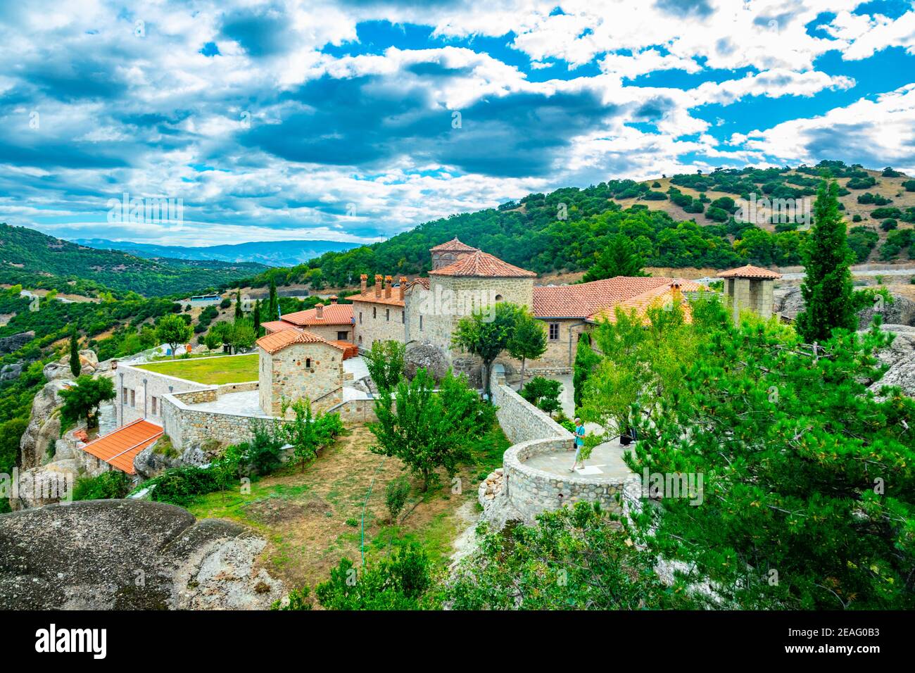 Holy trinity monastery of Meteora, Greece Stock Photo - Alamy
