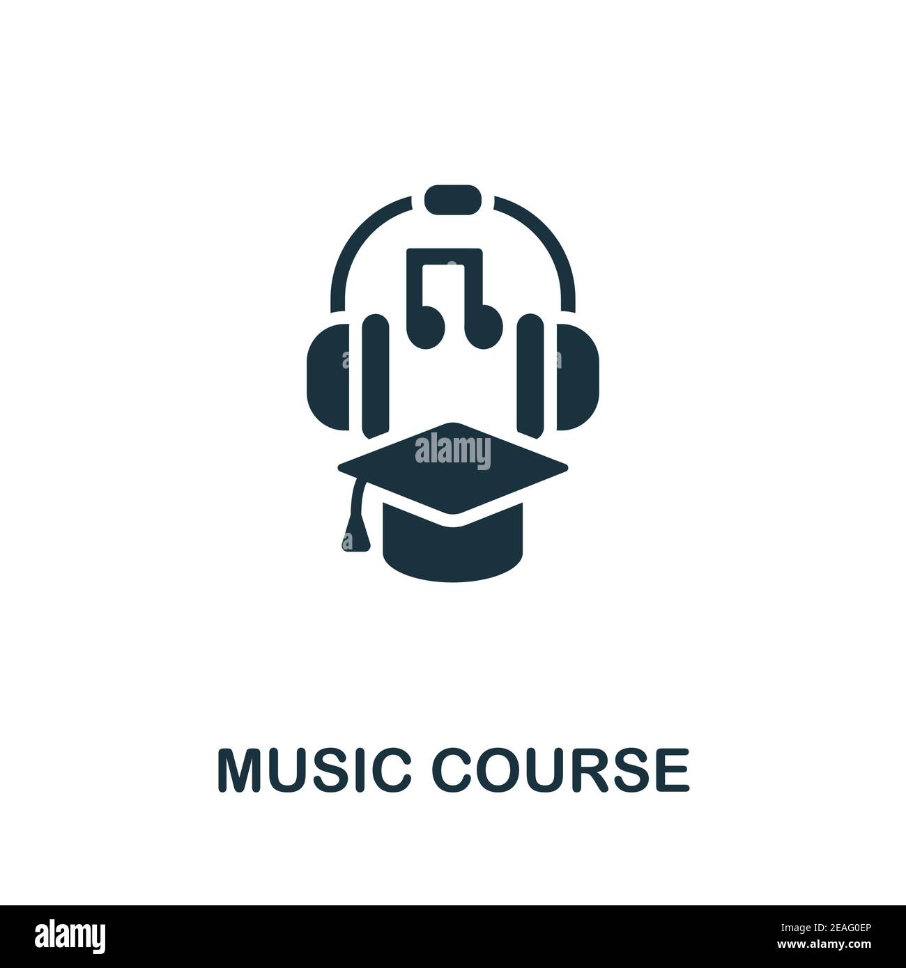 Music Course icon. Simple element from online course collection ...