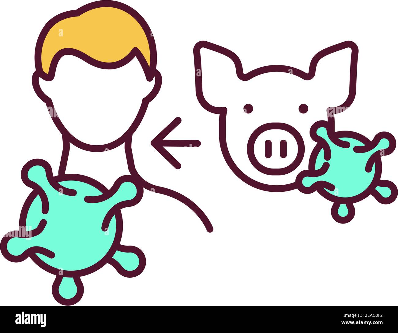 Swine influenza RGB color icon Stock Vector Image & Art - Alamy