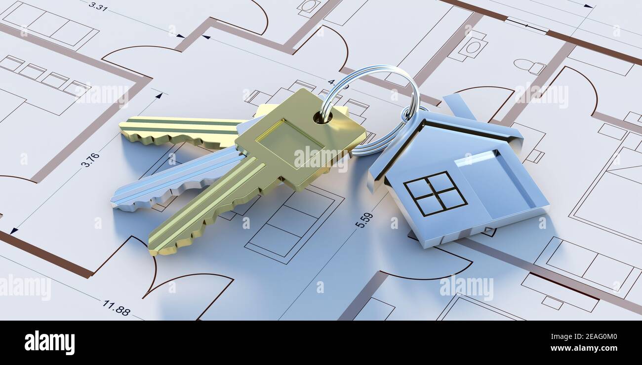 Real estate, housing residential project construction concept, House ...