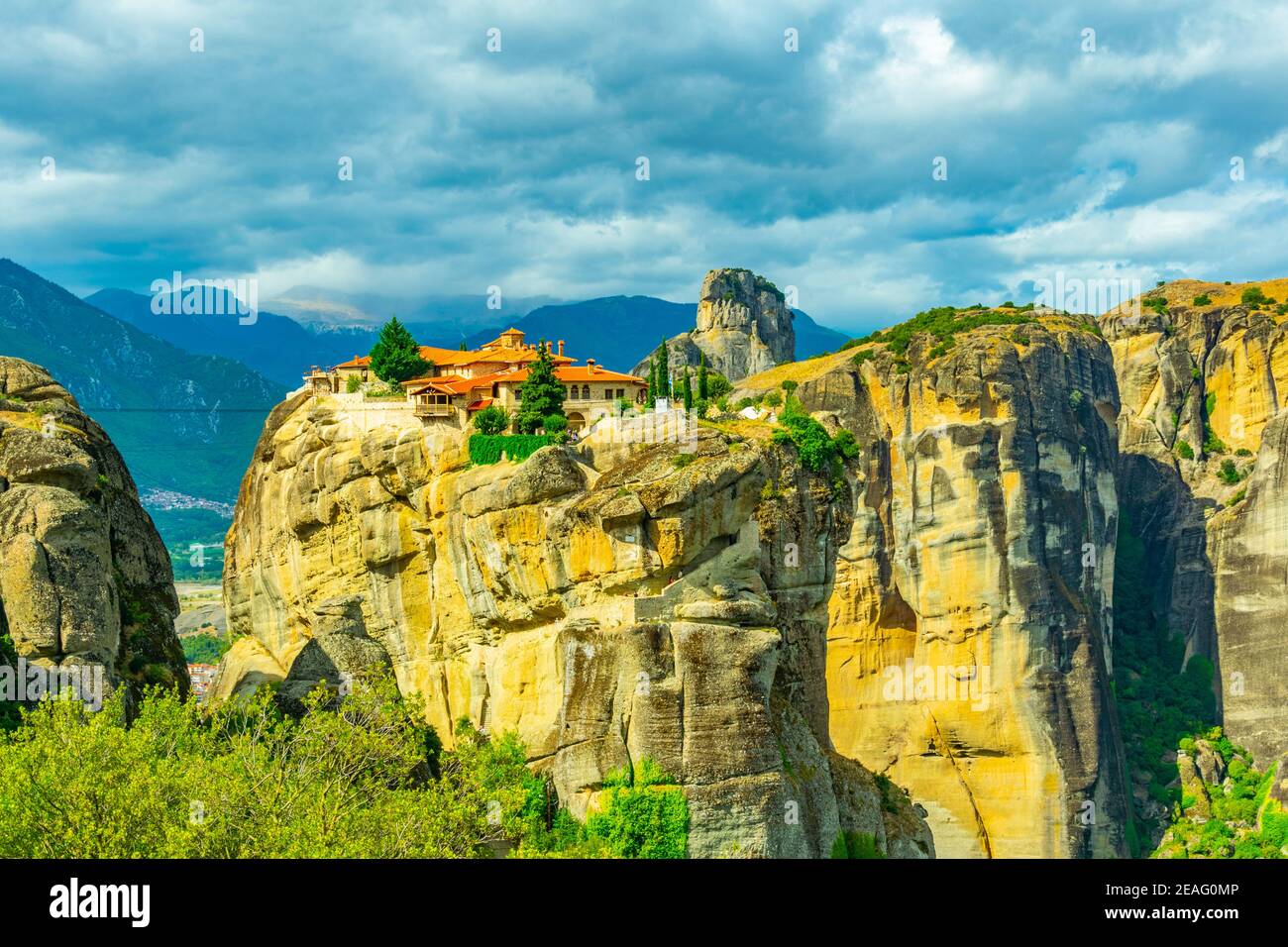 Holy trinity monastery of Meteora, Greece Stock Photo - Alamy