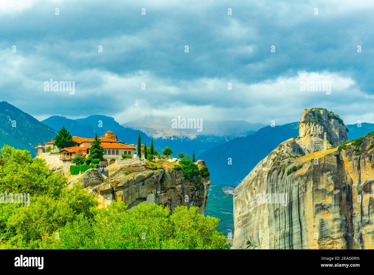 Holy trinity monastery of Meteora, Greece Stock Photo - Alamy