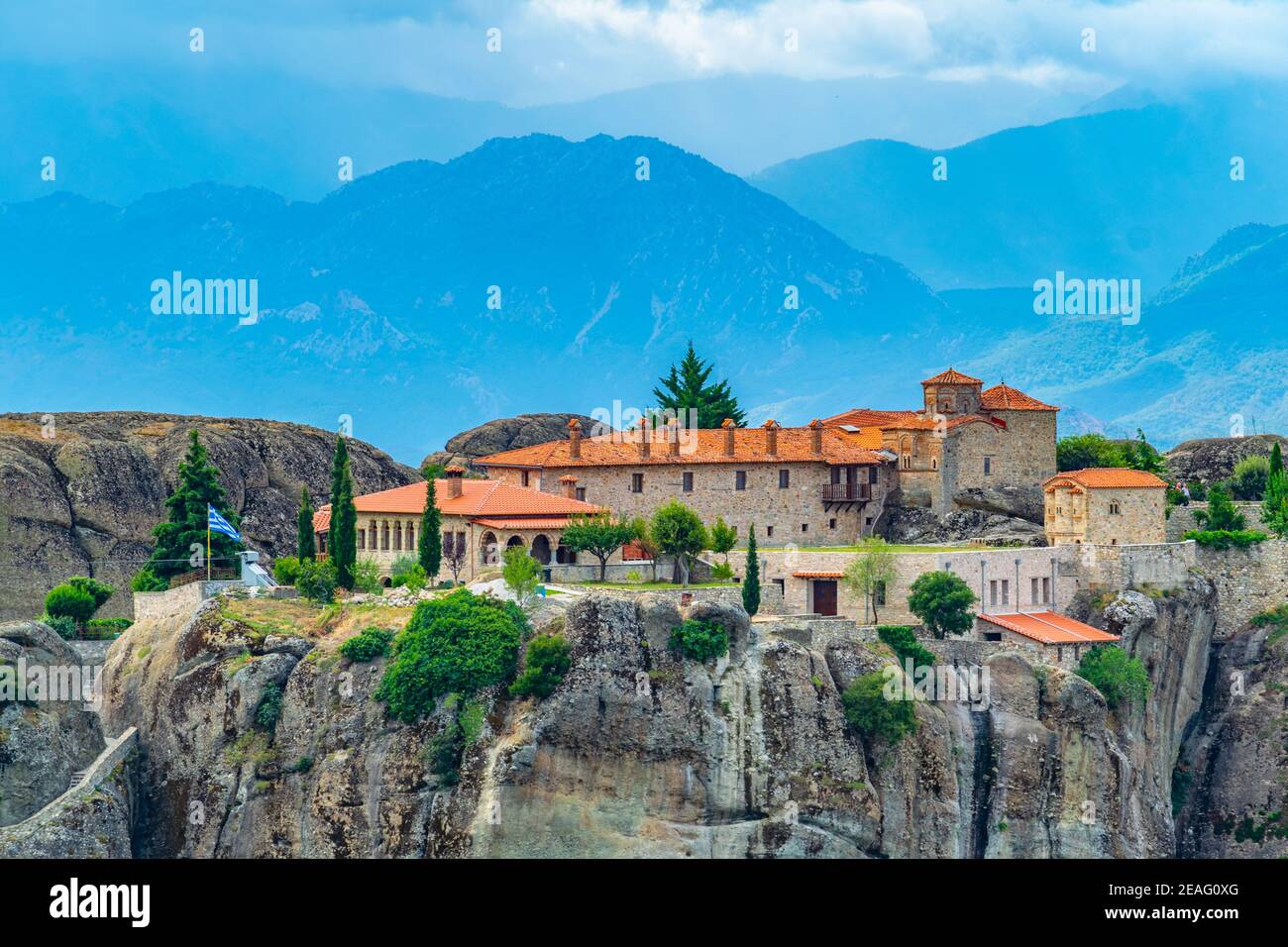 Holy trinity monastery of Meteora, Greece Stock Photo - Alamy