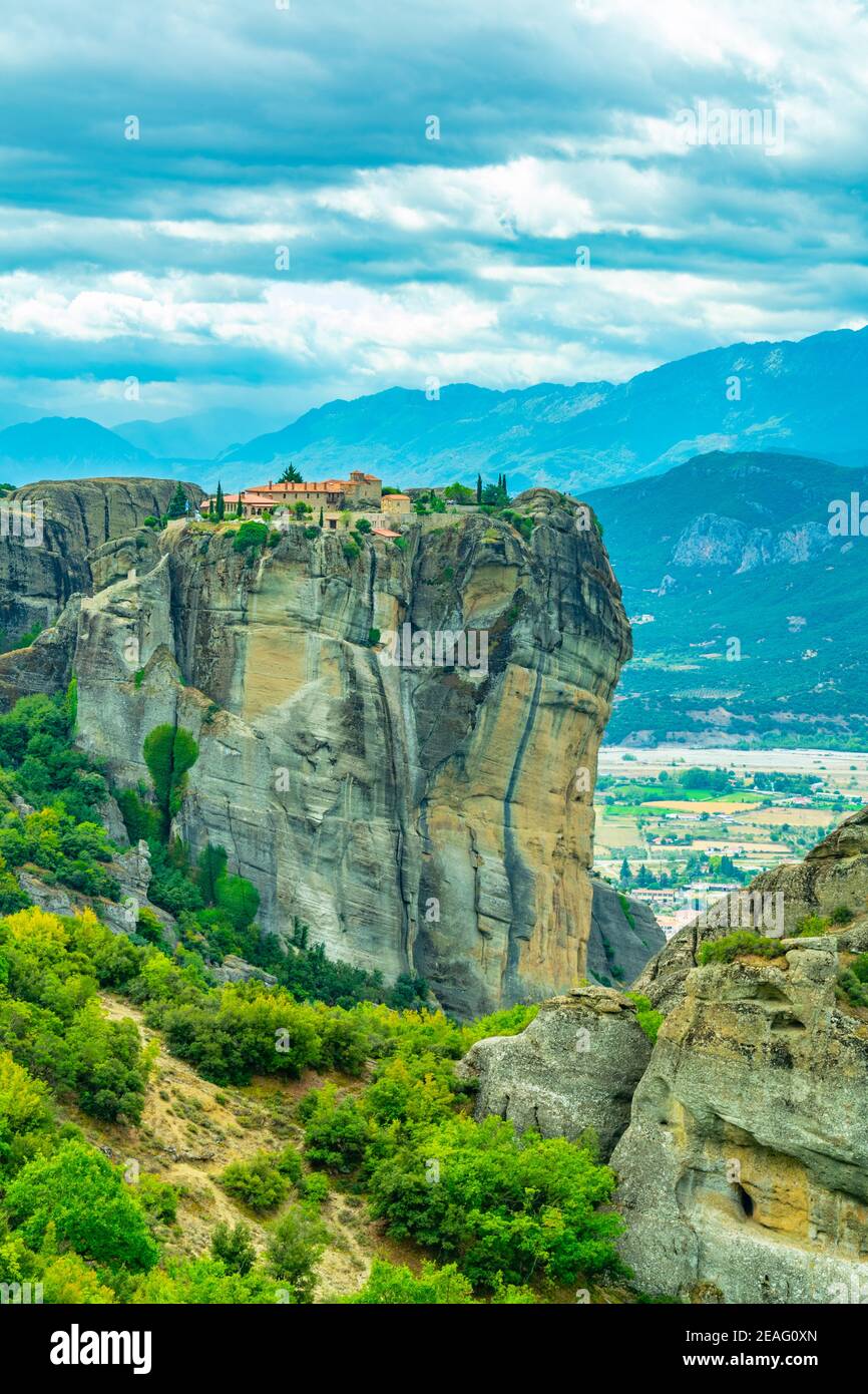 Holy trinity monastery of Meteora, Greece Stock Photo - Alamy
