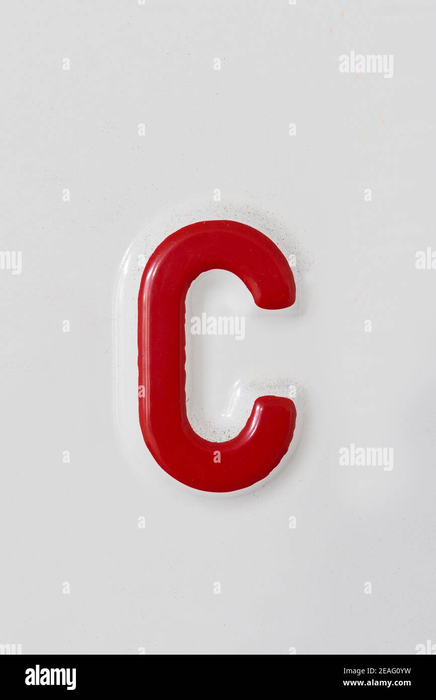 Red alphabet hi-res stock photography and images - Alamy