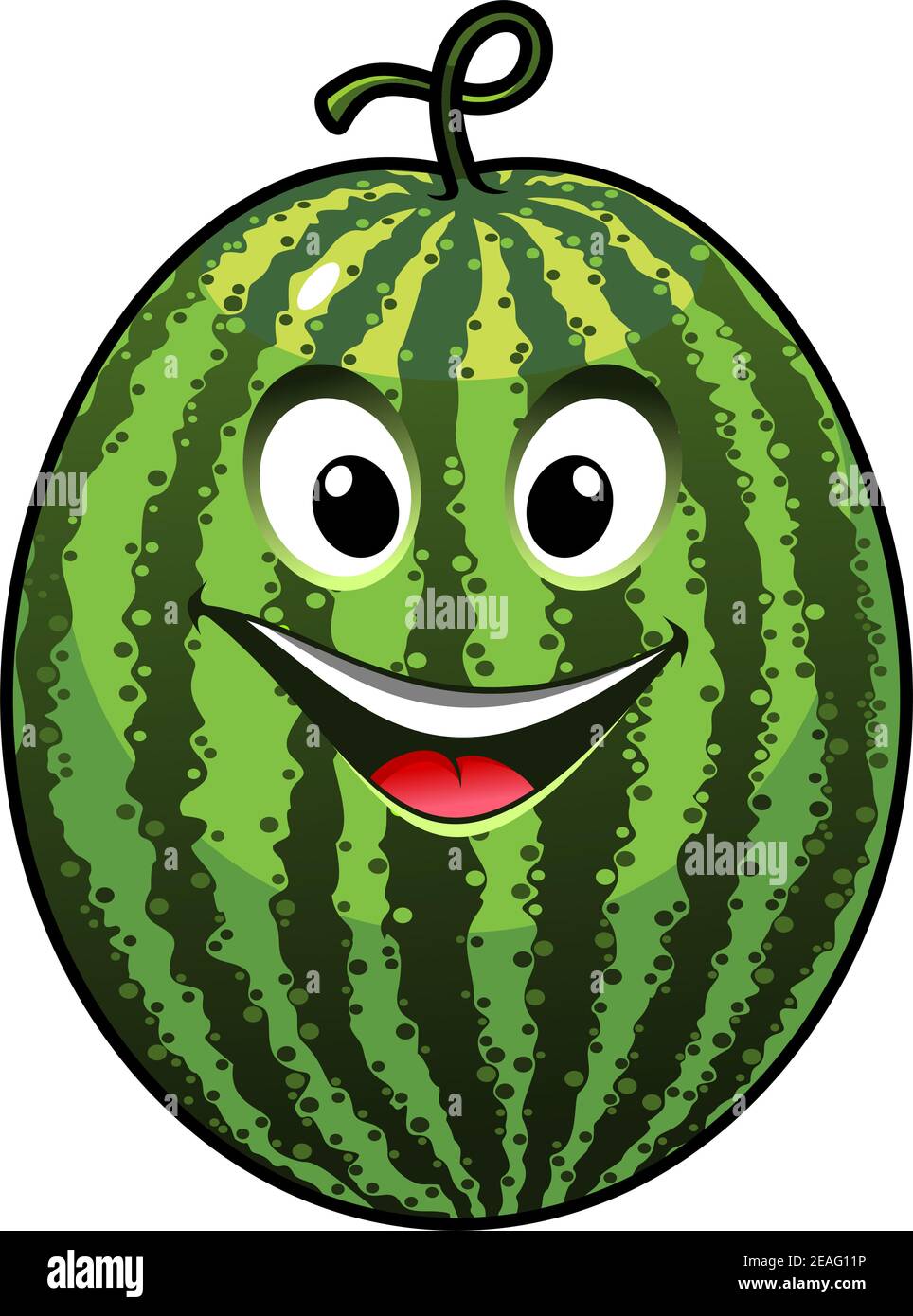 Happy cartoon vector illustration of a colourful cheerful goofy ...