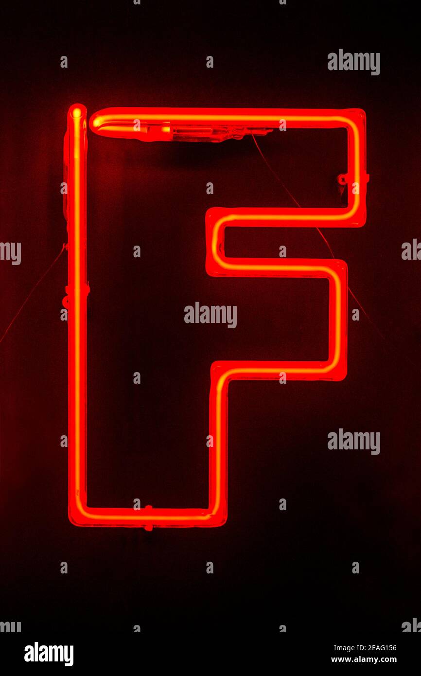 Bright red neon hi-res stock photography and images - Alamy