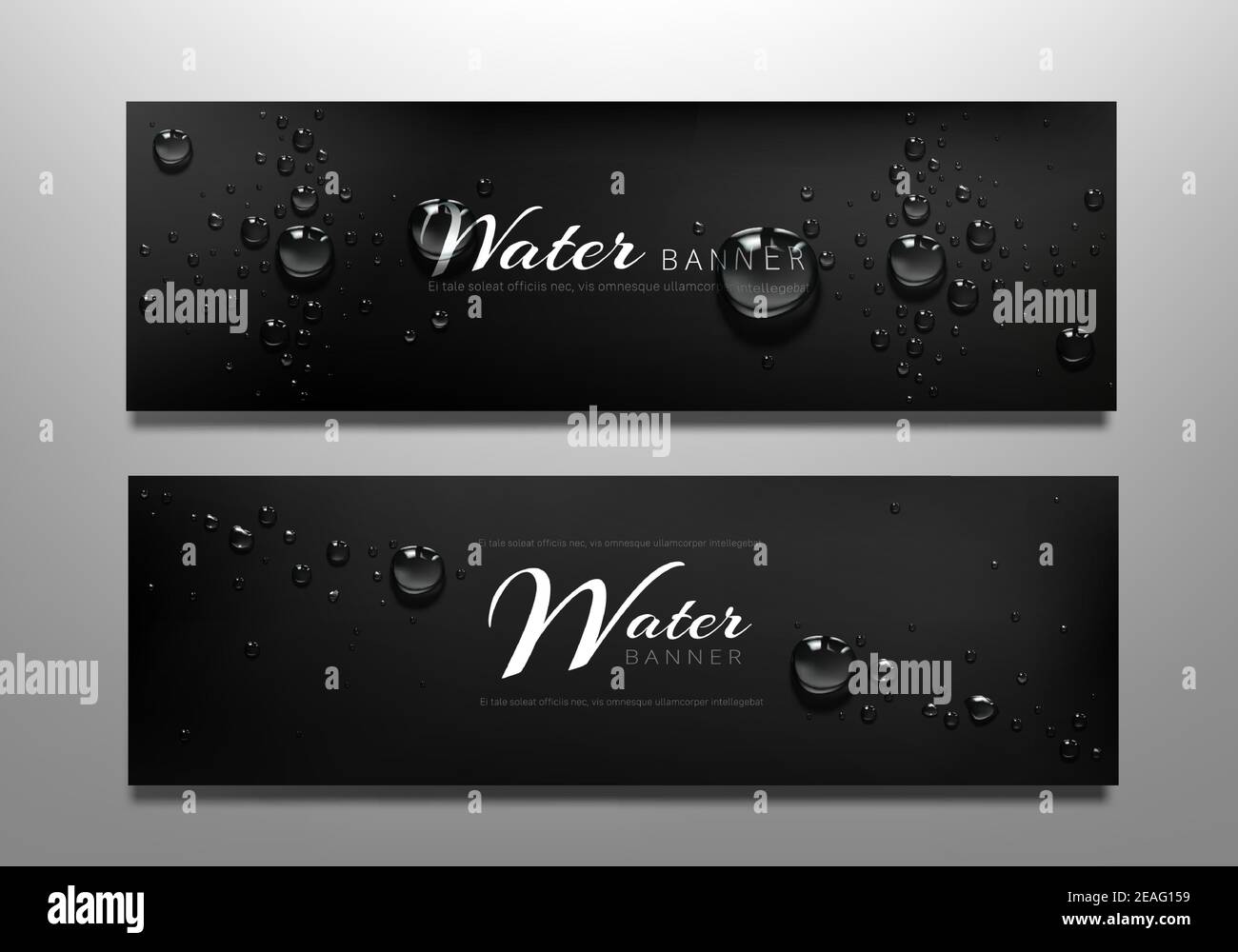 Water droplets horizontal Stock Vector Images - Alamy
