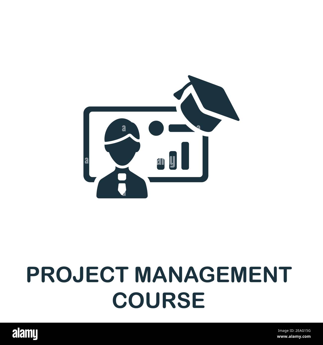 Project Management Course icon. Simple element from online course ...
