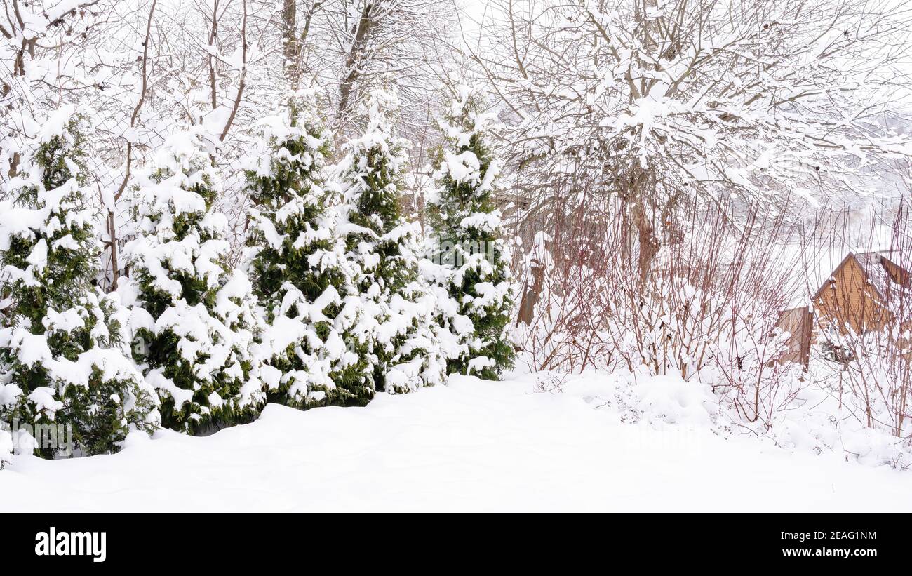 Snowfall before and after hi-res stock photography and images - Alamy