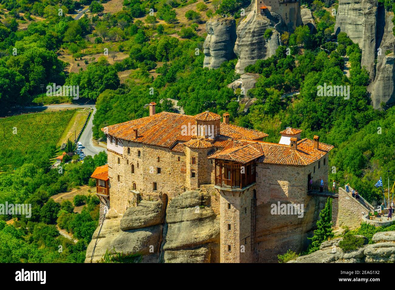 Monastery of Roussanou at Meteora, Greece Stock Photo - Alamy