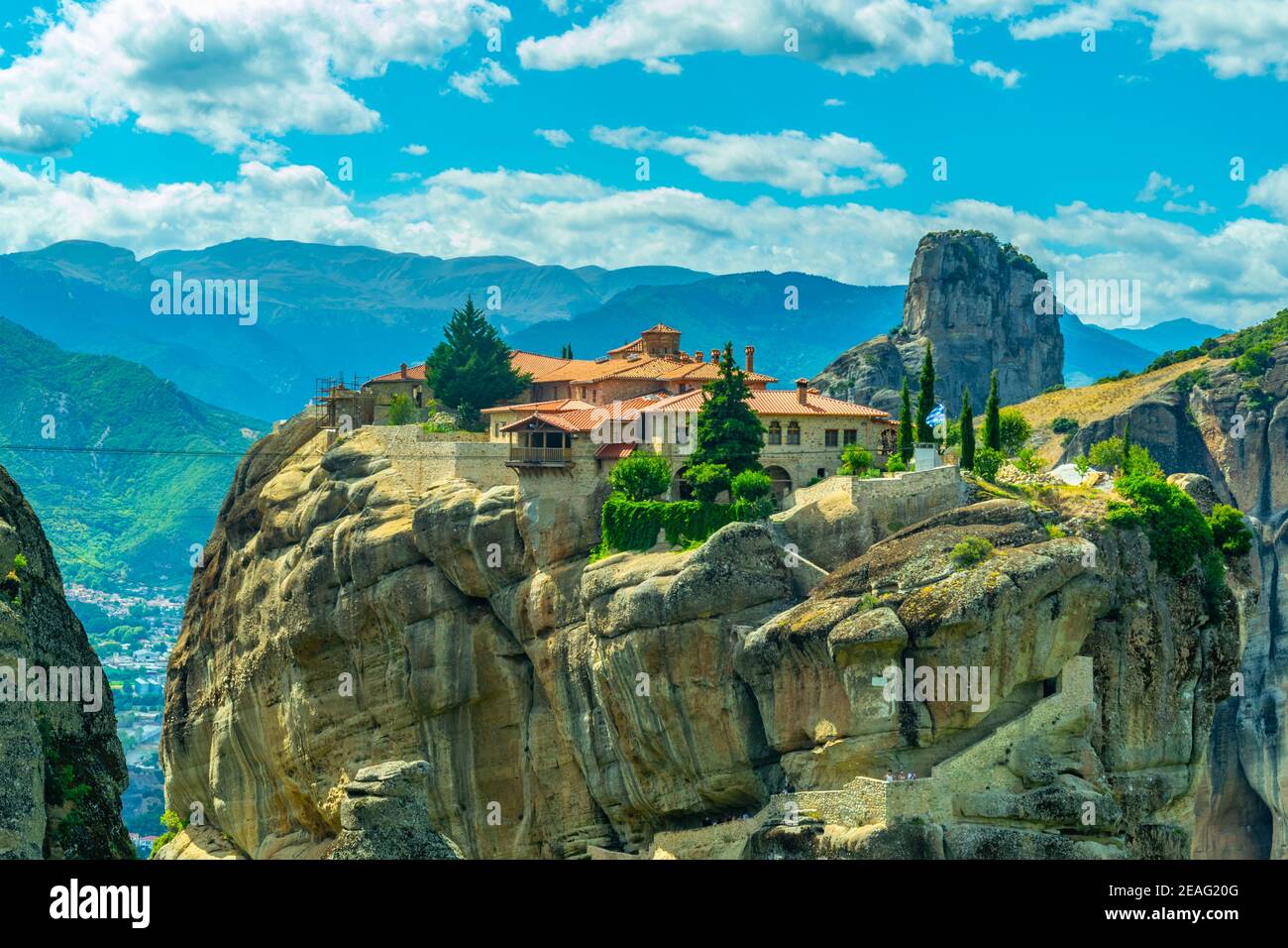 Holy trinity monastery of Meteora, Greece Stock Photo - Alamy