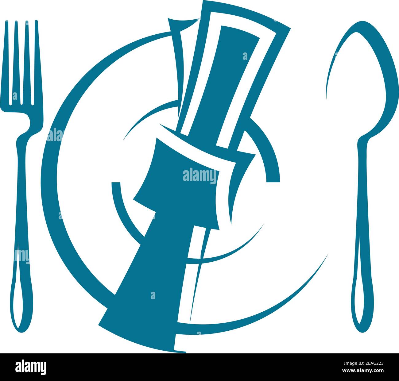 Overhead classic table setting Stock Vector Images - Alamy