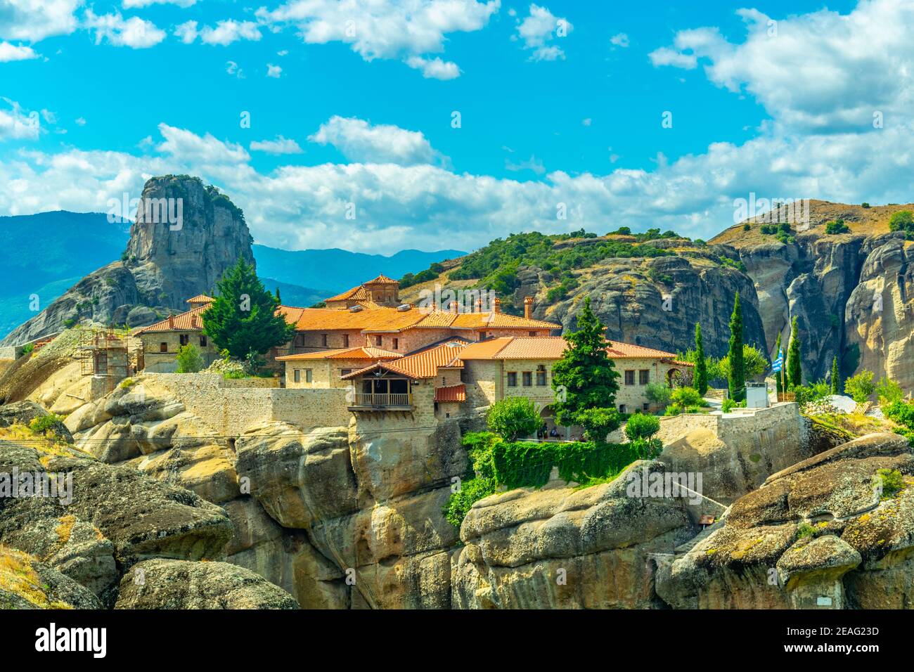 Holy trinity monastery of Meteora, Greece Stock Photo - Alamy