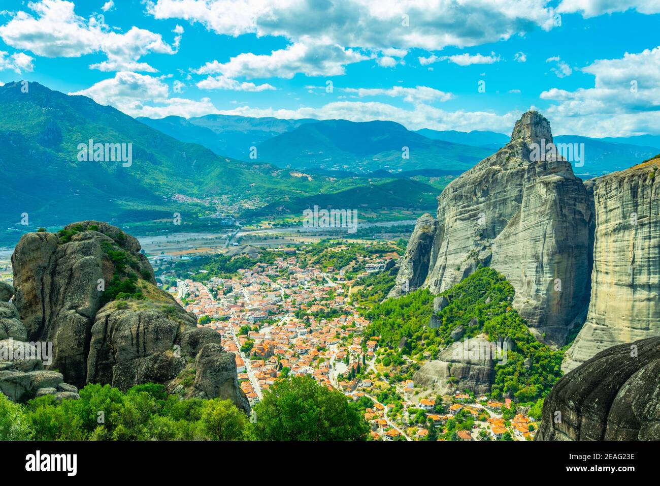 Aerial view historic meteora hi-res stock photography and images - Alamy