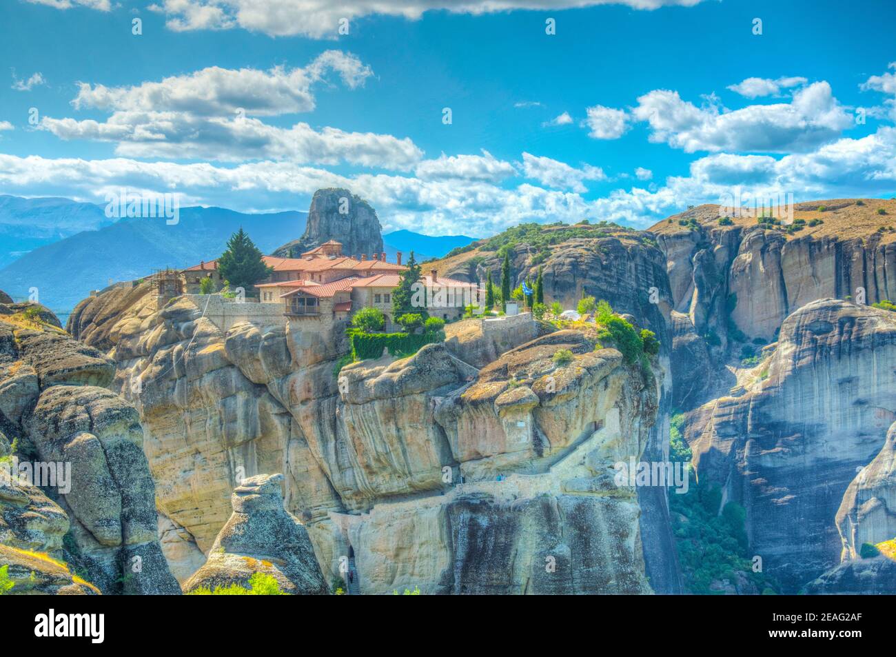 Holy trinity monastery of Meteora, Greece Stock Photo - Alamy