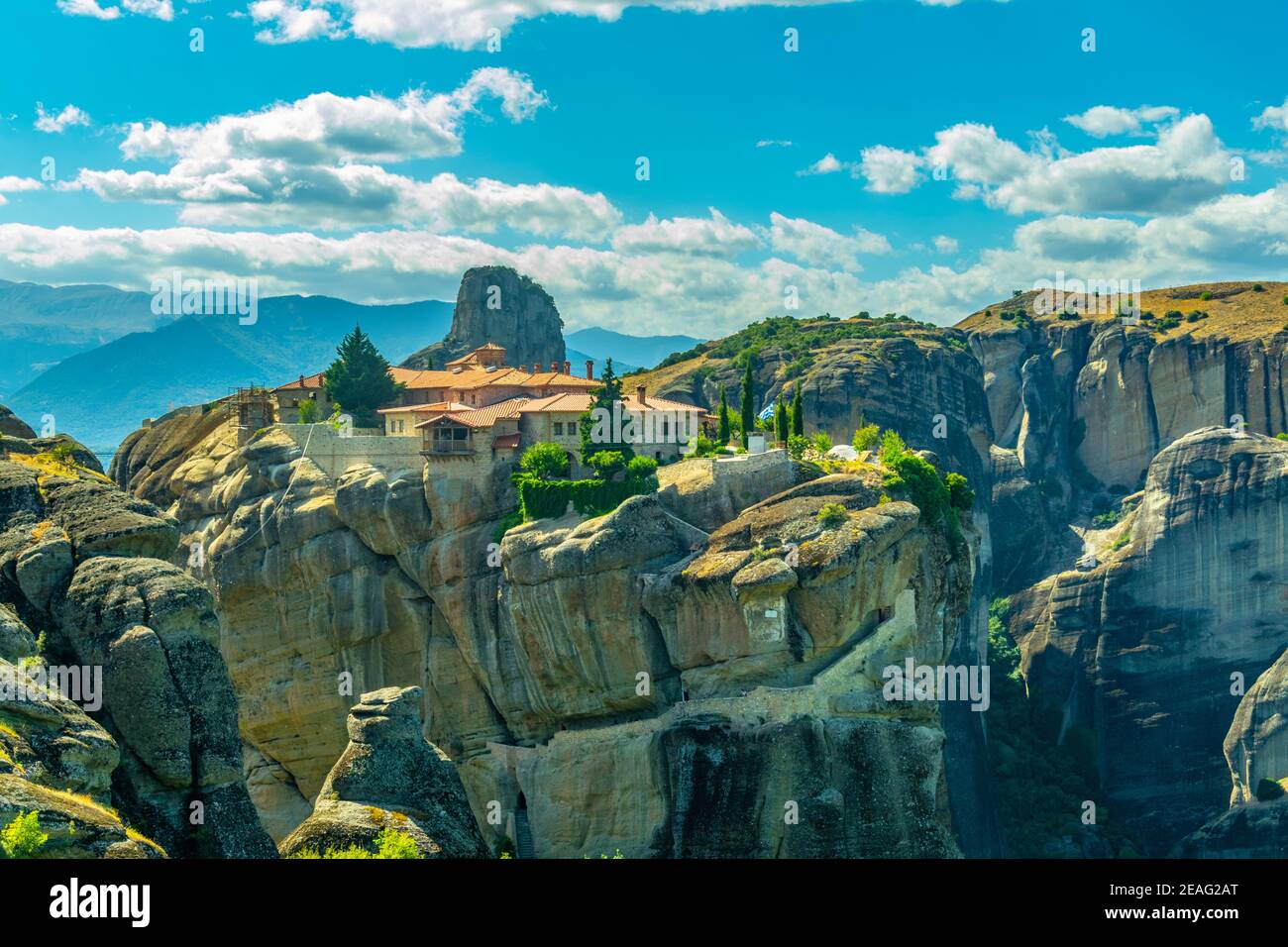 Holy trinity monastery of Meteora, Greece Stock Photo - Alamy