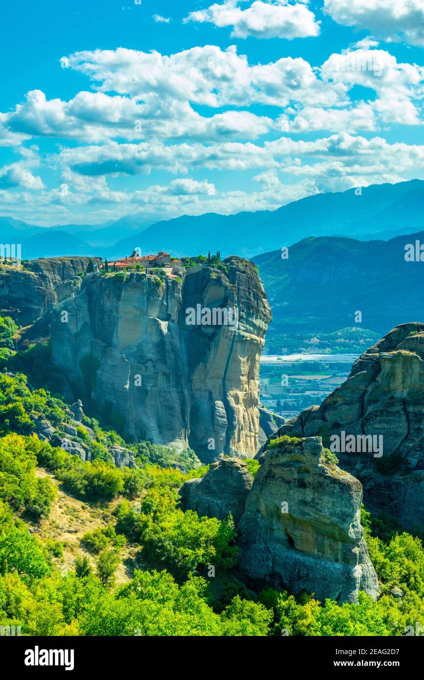 Holy trinity monastery of Meteora, Greece Stock Photo - Alamy