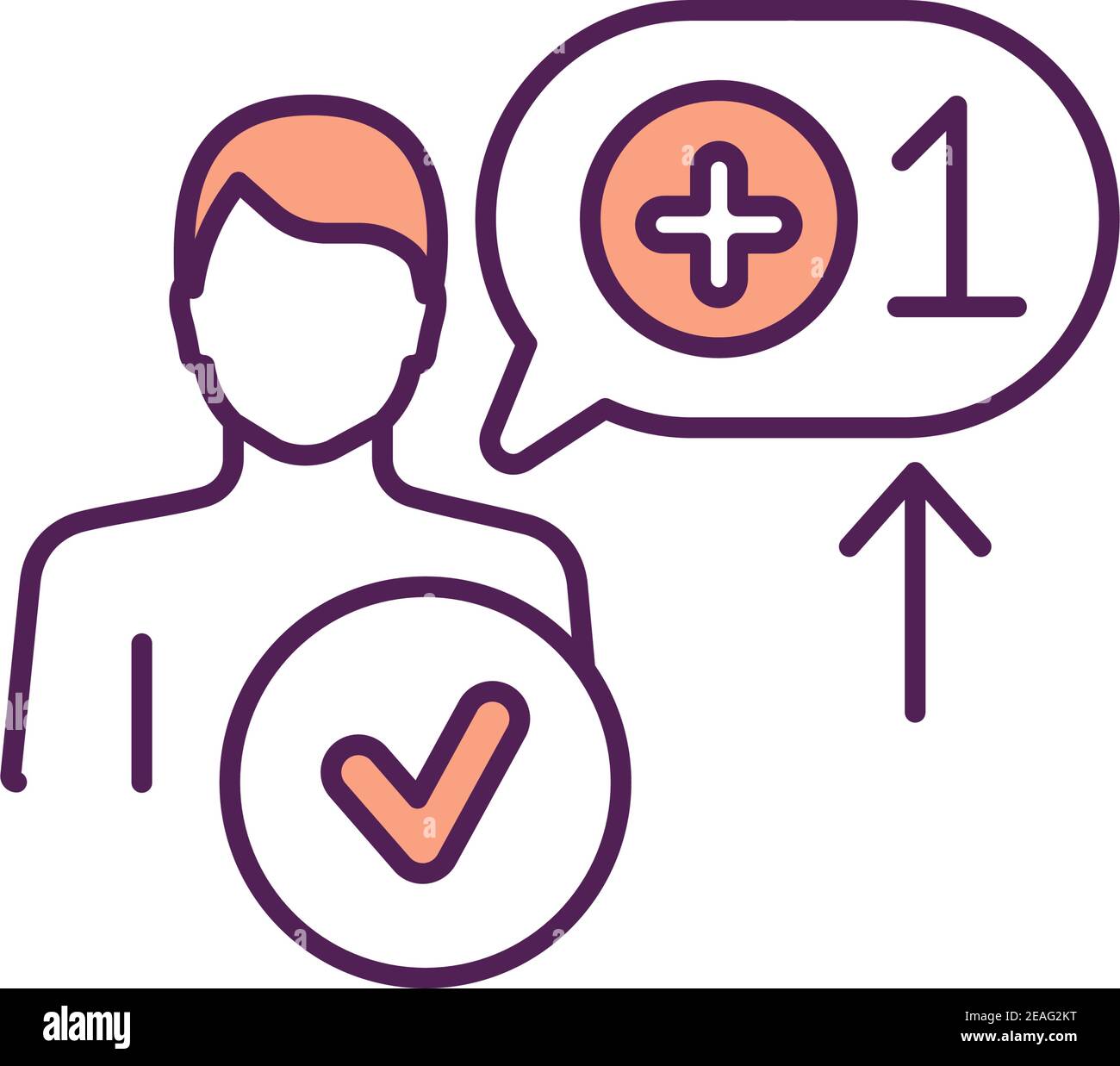 Single shopper RGB color icon Stock Vector Image & Art - Alamy